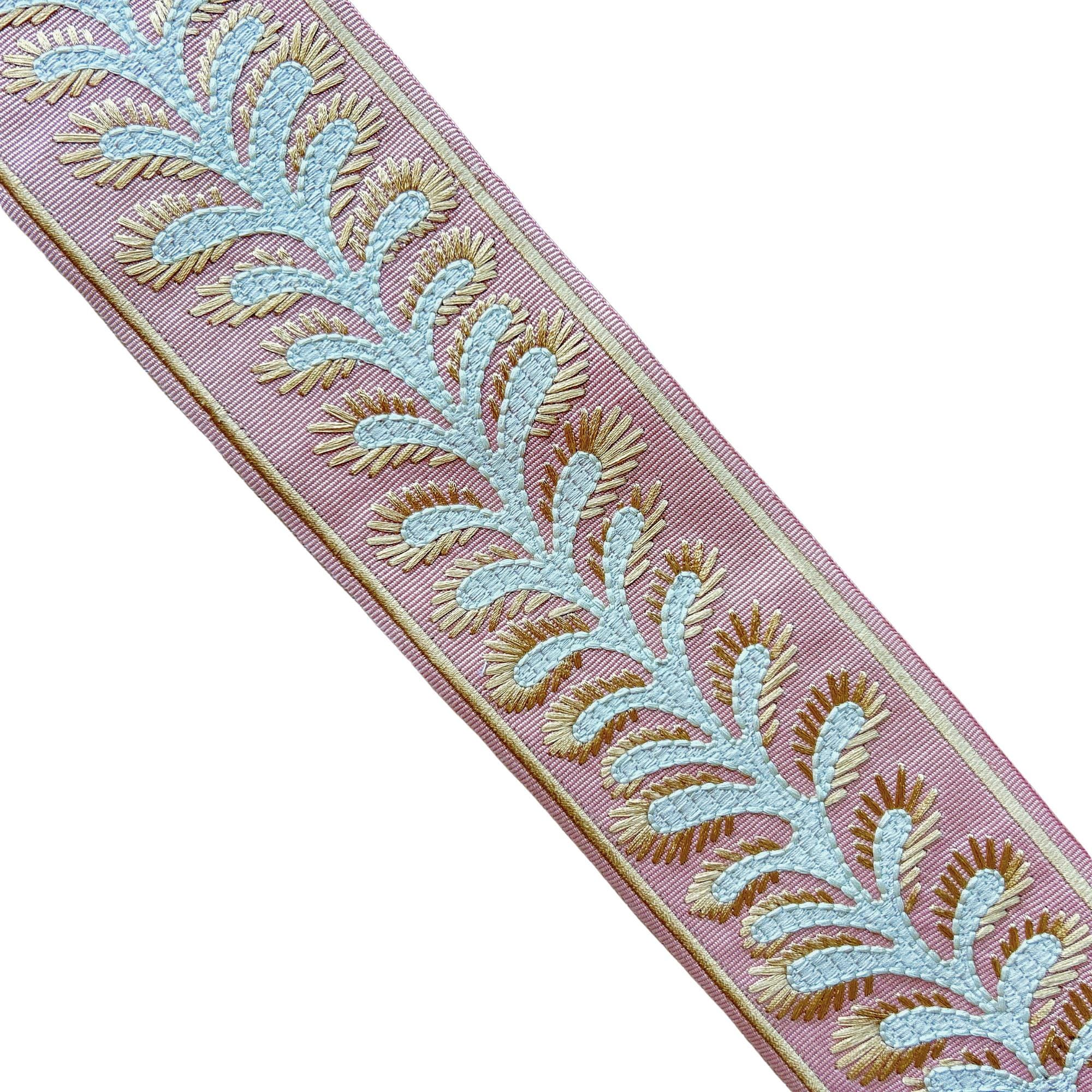 Luxury Embroidered 3-inch Trim | Perfect for Curtains, Cushions, and ...