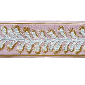 Luxury Embroidered 3-inch Trim | Perfect for Curtains, Cushions, and ...