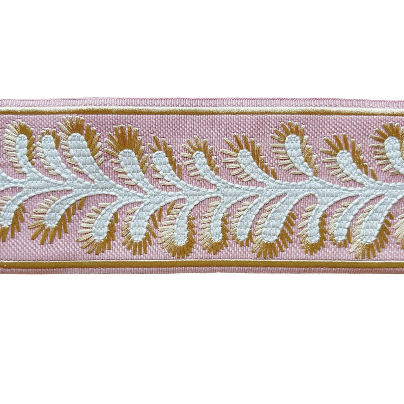 Luxury Embroidered 3-inch Trim | Perfect for Curtains, Cushions, and ...