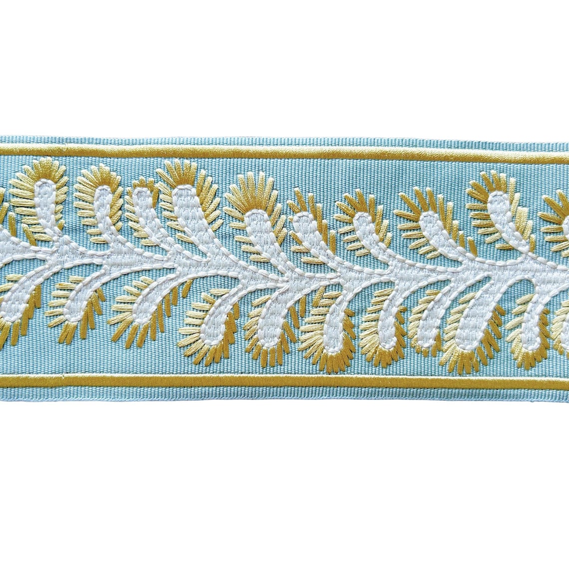 Luxury Embroidered 3-inch Trim | Perfect for Curtains, Cushions, and ...