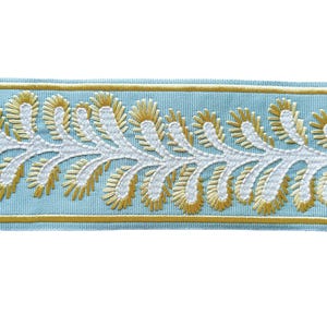 Luxury Embroidered 3-inch Trim | Perfect for Curtains, Cushions, and ...