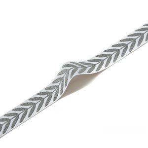 Jacquard Leaf Ribbon, 2-inch Wide Fabric Trim, Perfect for Curtain ...