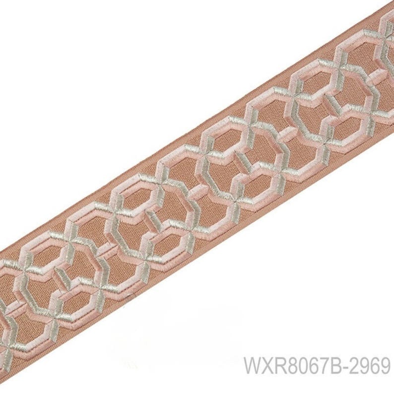 Embroidered 3 Inches Decorative Trim for Drapery, Curtain Tapes ...