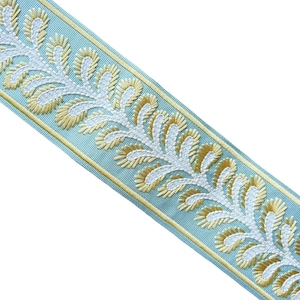 Luxury Embroidered 3-inch Trim | Perfect for Curtains, Cushions, and ...