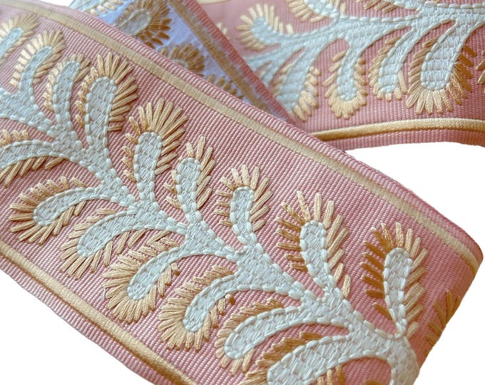 Luxury Embroidered 3-inch Trim | Perfect for Curtains, Cushions, and ...
