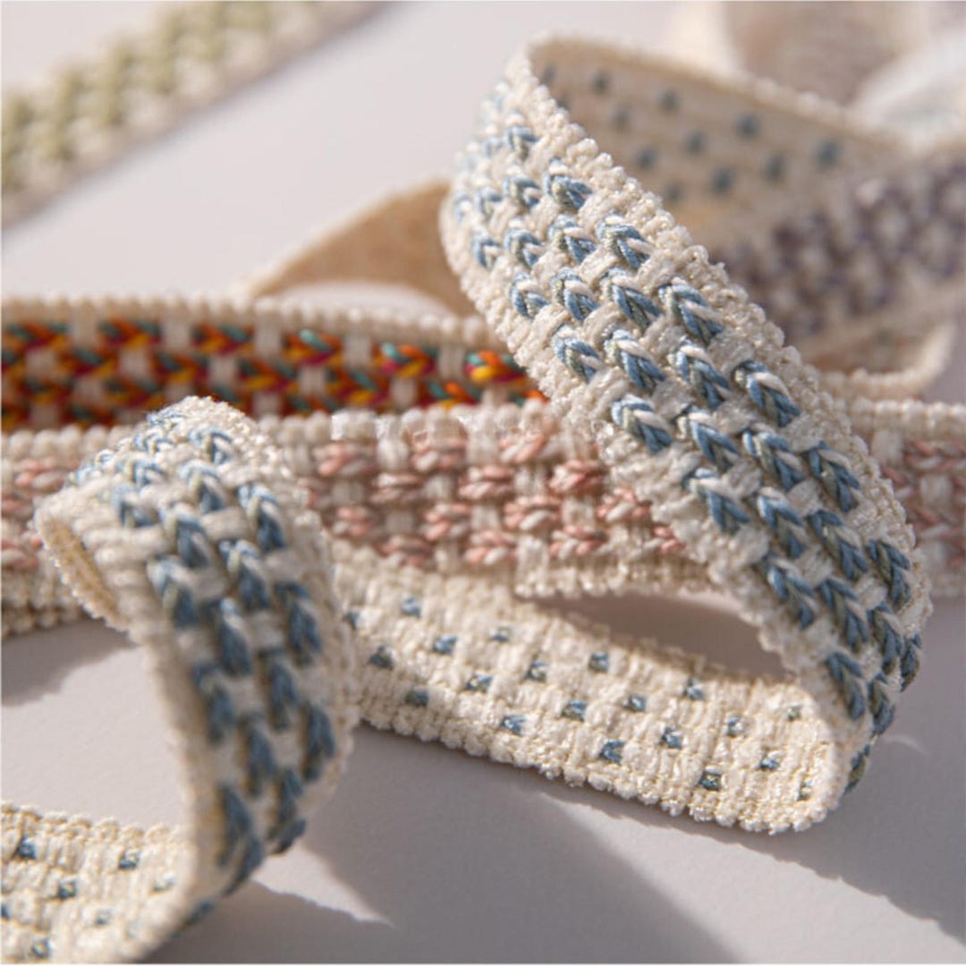 1 Inches Braided Decorative Trim for Drapery, Curtain Tapes, Upholstery ...