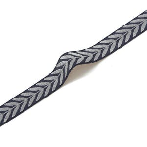 Jacquard Leaf Ribbon, 2-inch Wide Fabric Trim, Perfect for Curtain ...