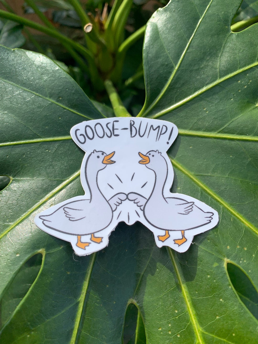 Goose Fist-bump Sticker - Vinyl, Water Resistant - Etsy
