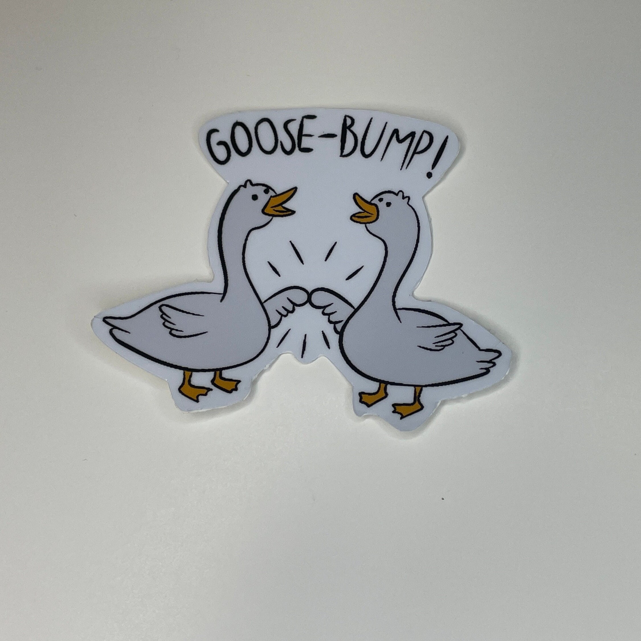 Goose Fist-bump Sticker - Vinyl, Water Resistant - Etsy