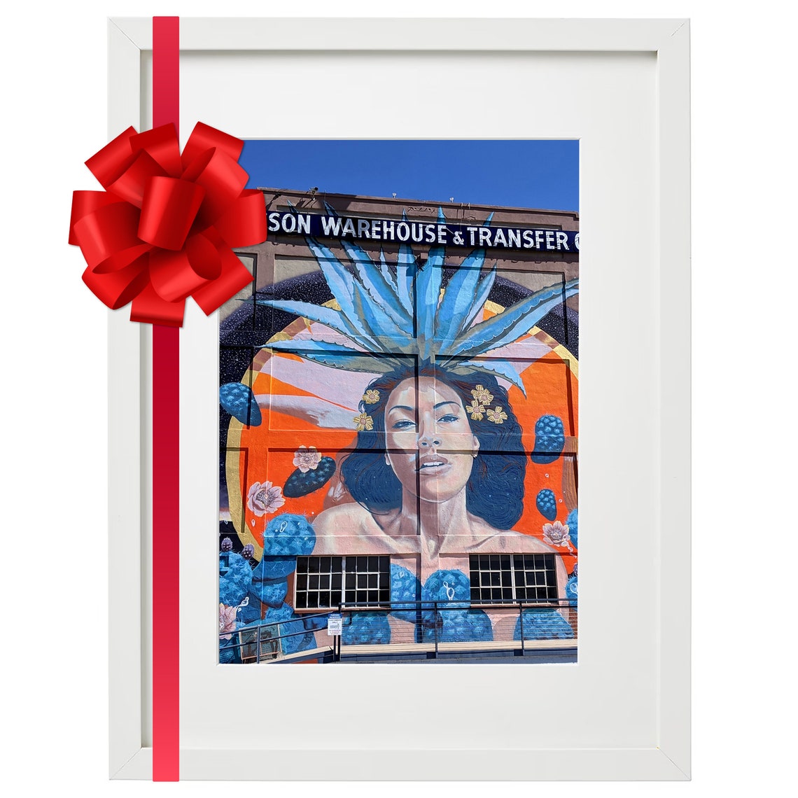 Tucson Arizona Desert Mural Color Wall Art Framed - Etsy