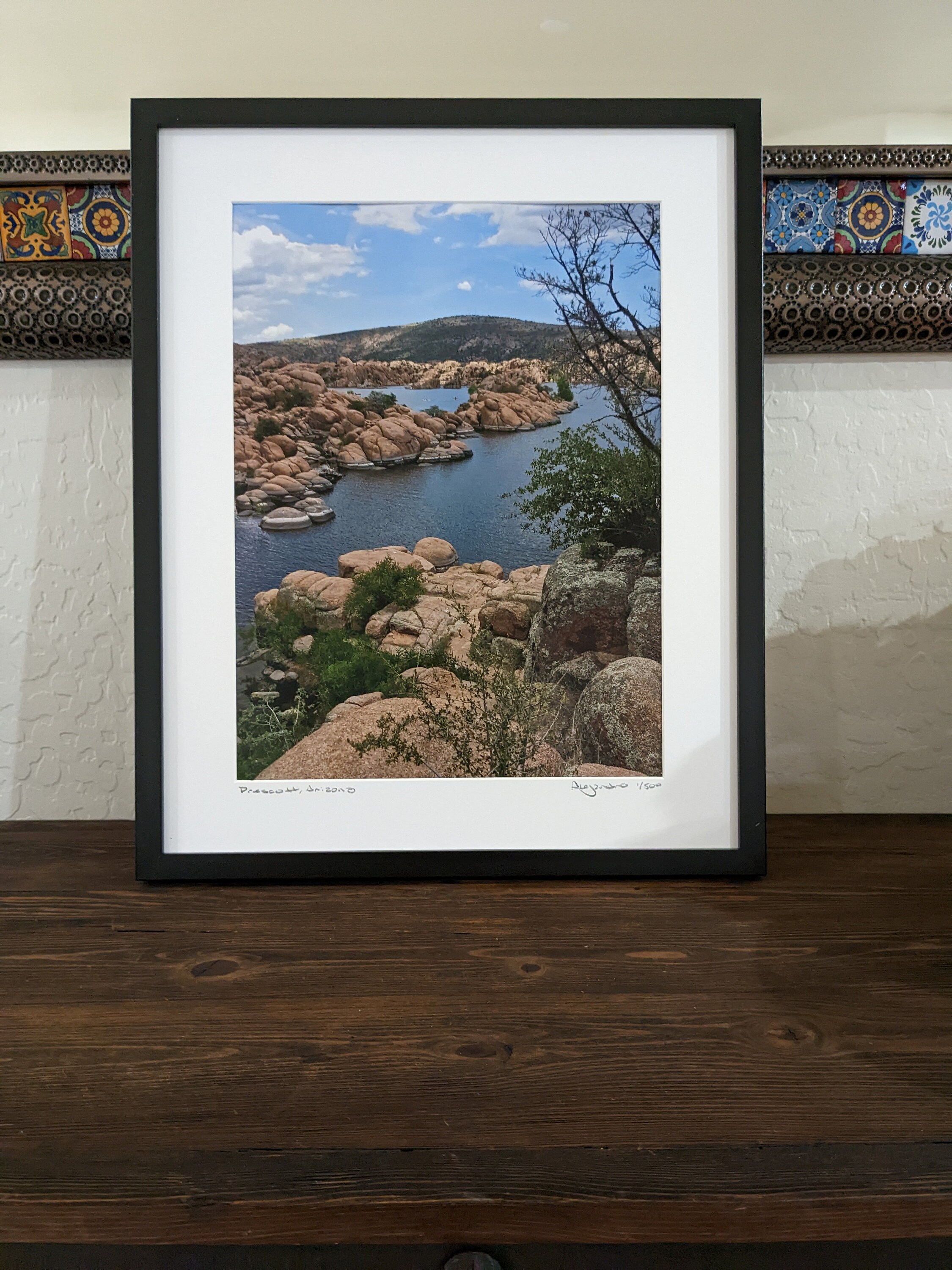 Prescott, Arizona Lake Watson - Framed Color 16 X 20 Photograph Wall ...