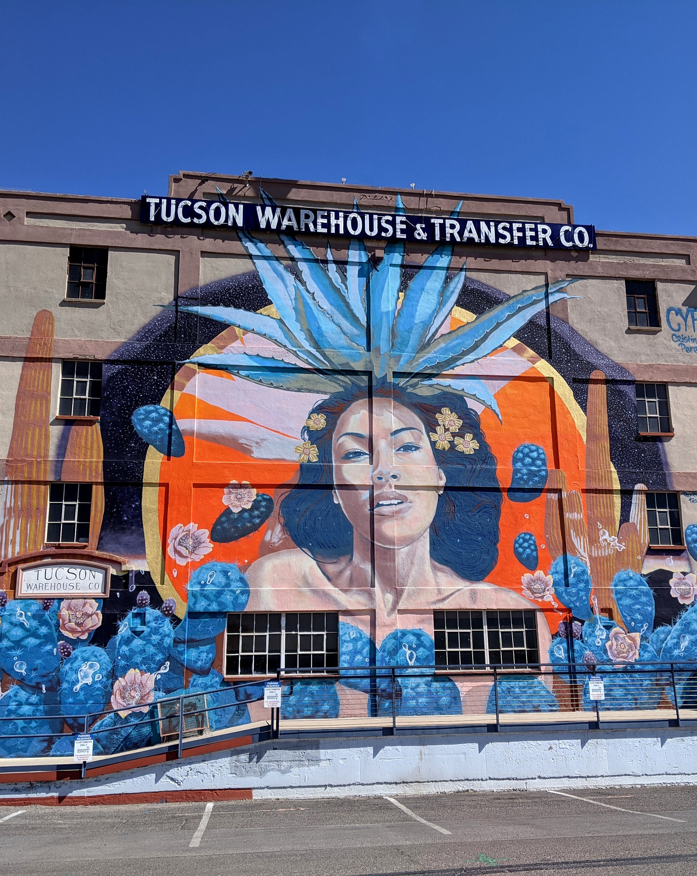 Tucson Arizona Desert Mural Color Wall Art Framed - Etsy