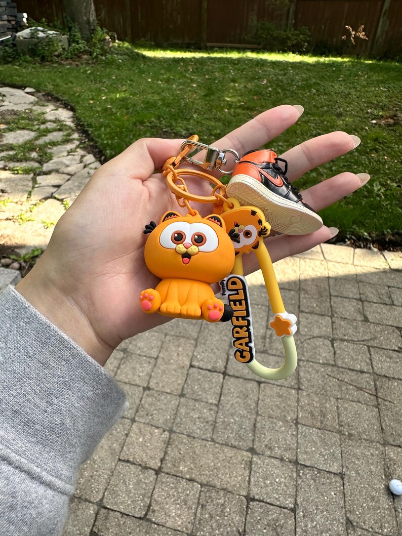 Garfield the Cat Keychain Fun and Collectible - Etsy