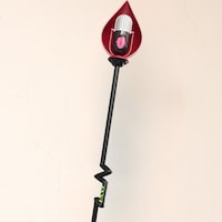 The Radio Demon Cosplay Staff- Black or Red, Alastor's Microphone Cane ...