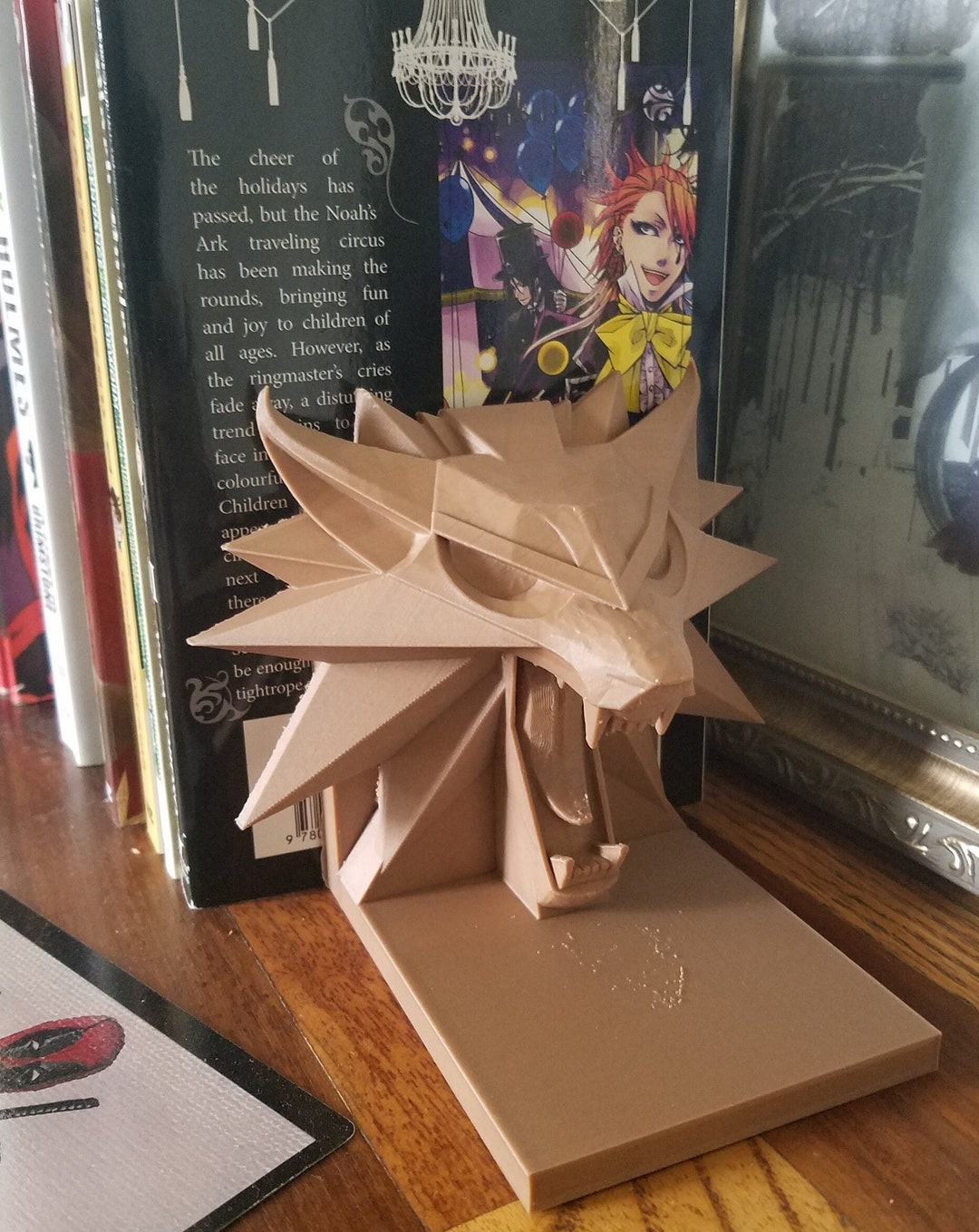 White Wolf Bookends Raw 3D Print - Etsy