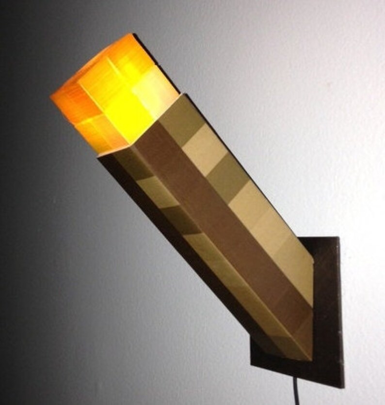 Gamer Mining Torch Nightlight Cover/shade Raw 3D Print - Etsy