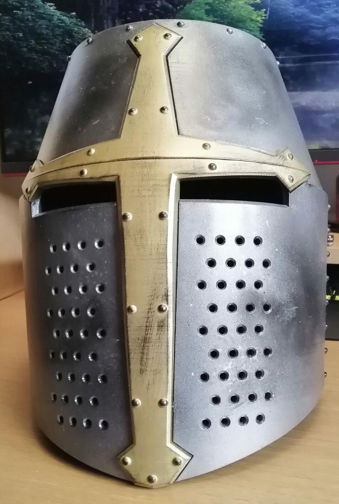 Crusader Helmet Cosplay Prop - Etsy