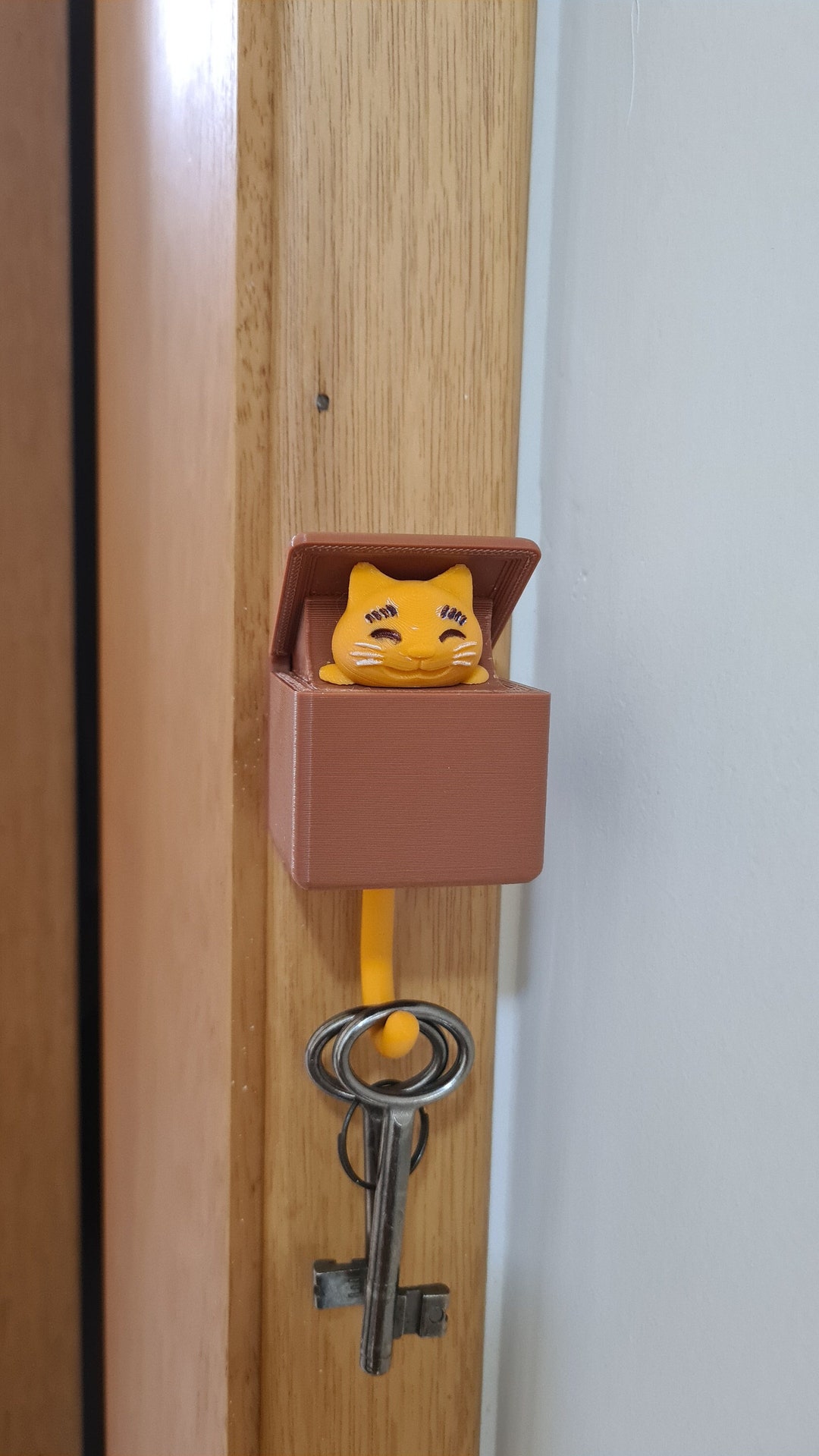 Cat Key Hook Raw 3D Print - Etsy