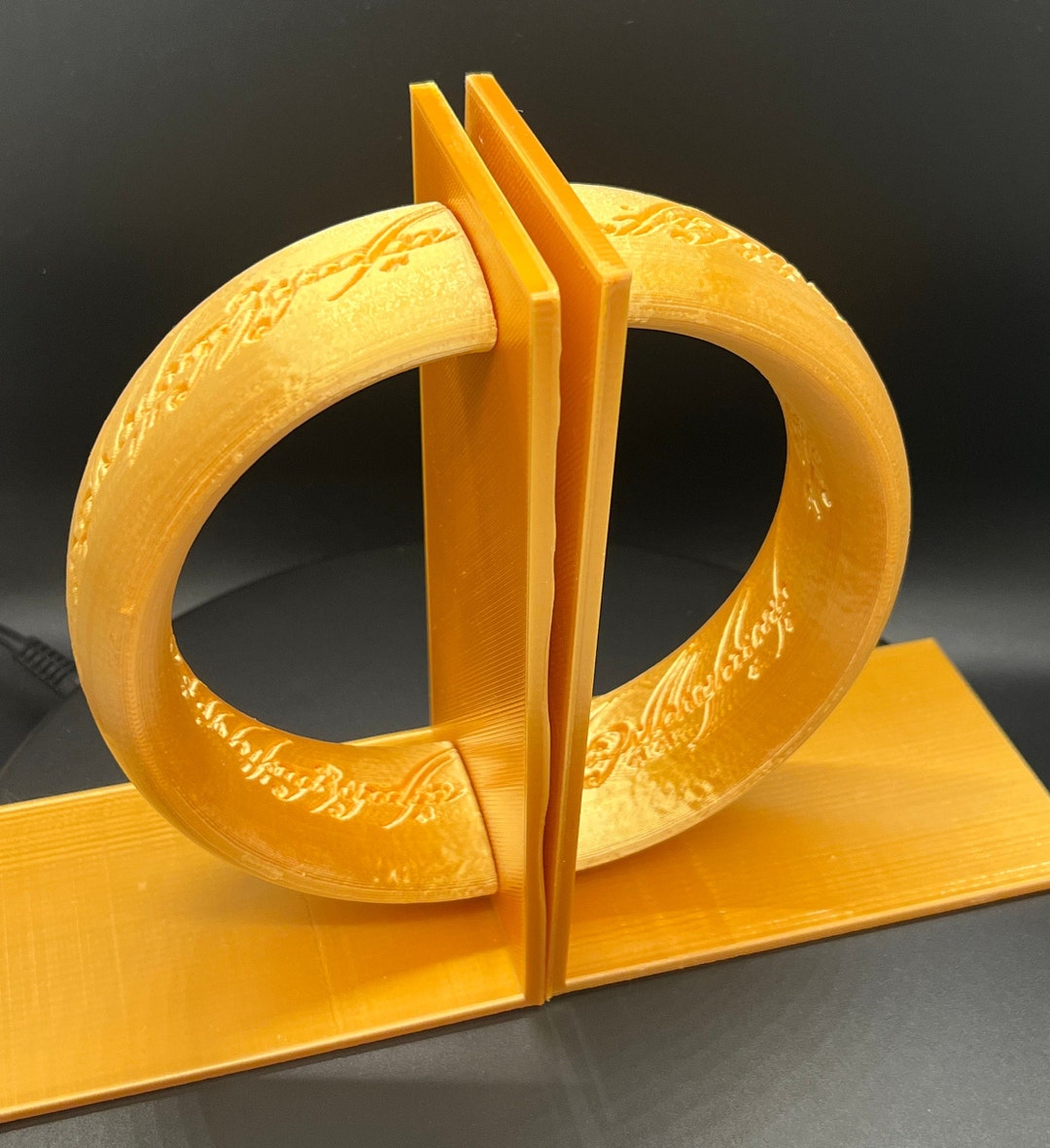 Power Ring Bookends Raw 3D Print - Etsy