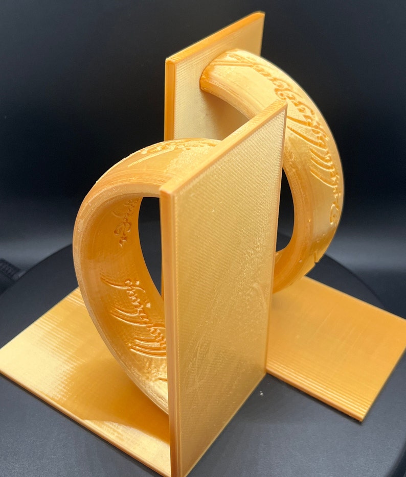 Power Ring Bookends Raw 3D Print - Etsy