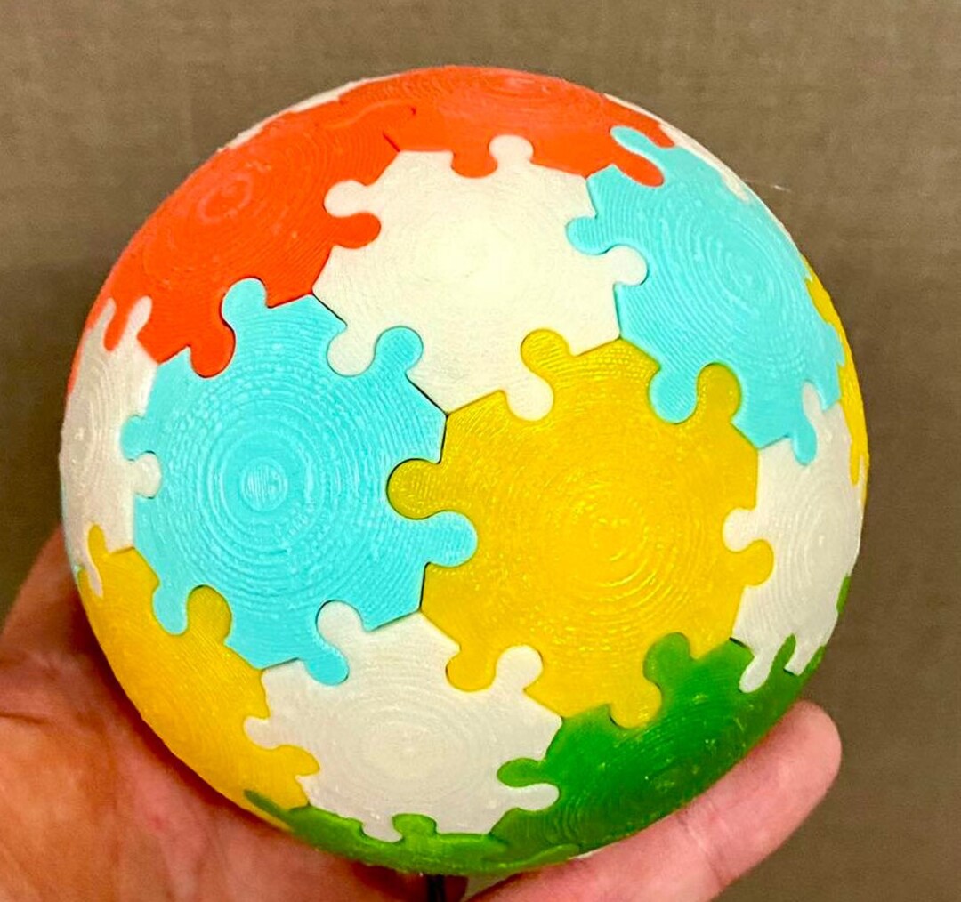 Snap Ball Puzzle Raw 3D Print - Etsy