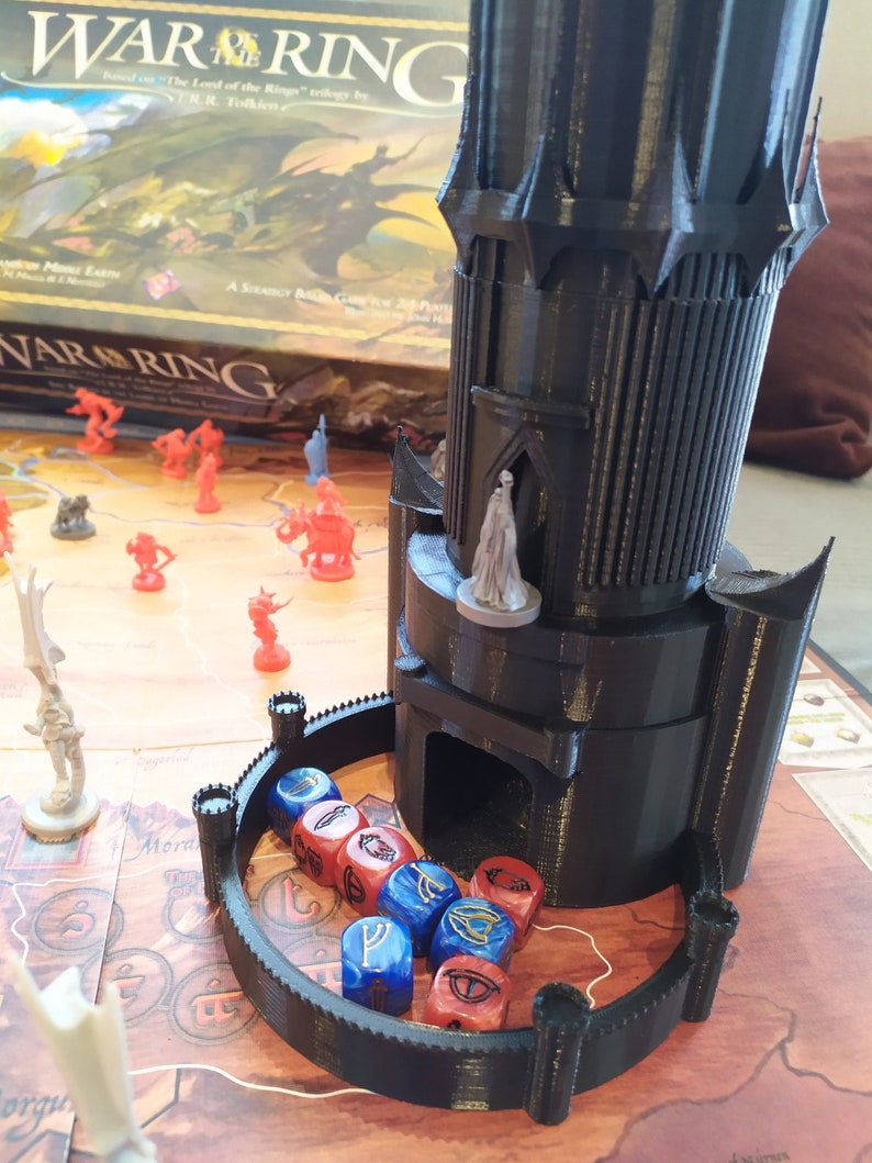 Evil Ring Dice Tower Raw 3D Print - Etsy