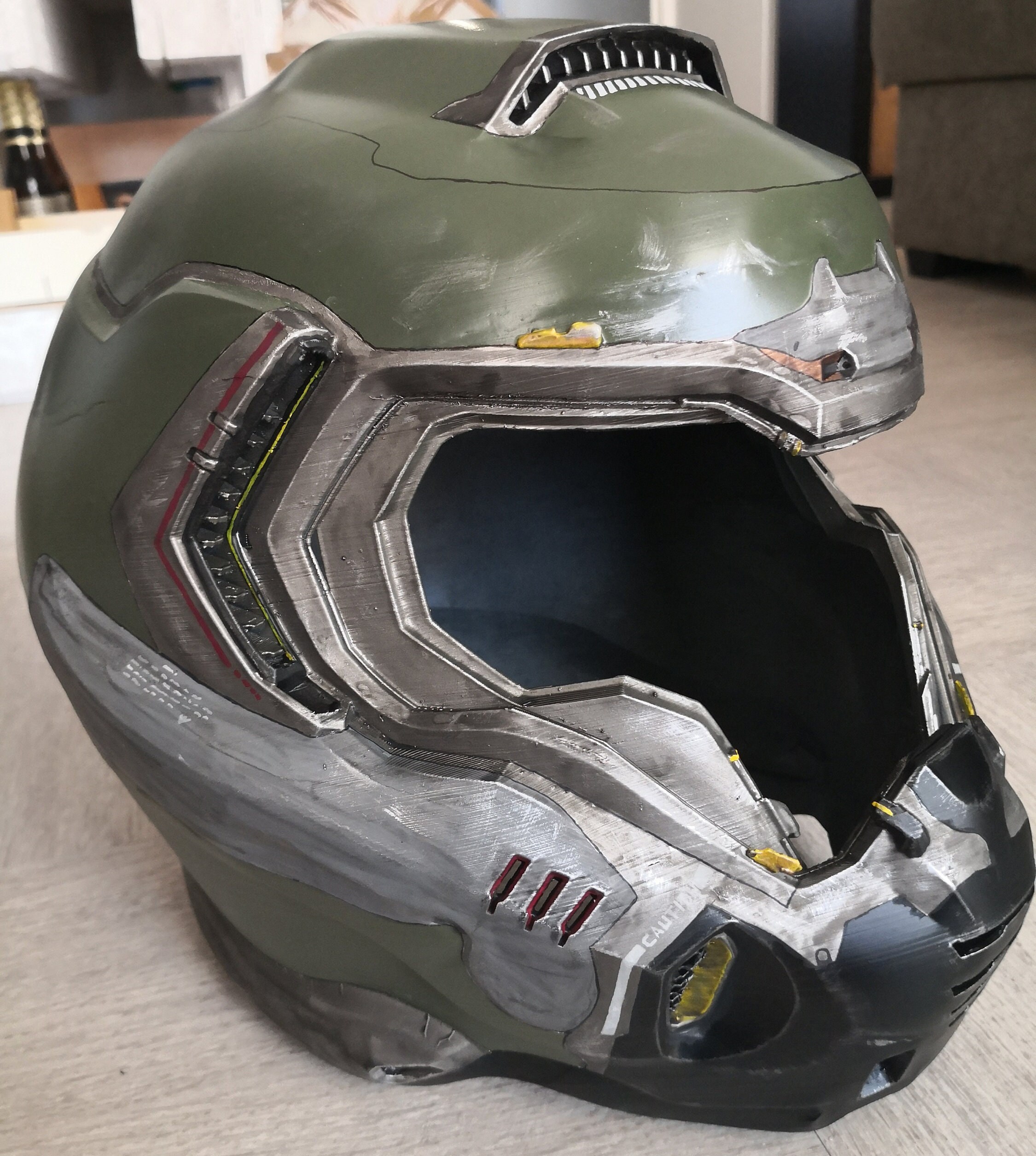 Buy Doom Helmet STL Doom Slayer Doomguy Helmet 3D Print STL