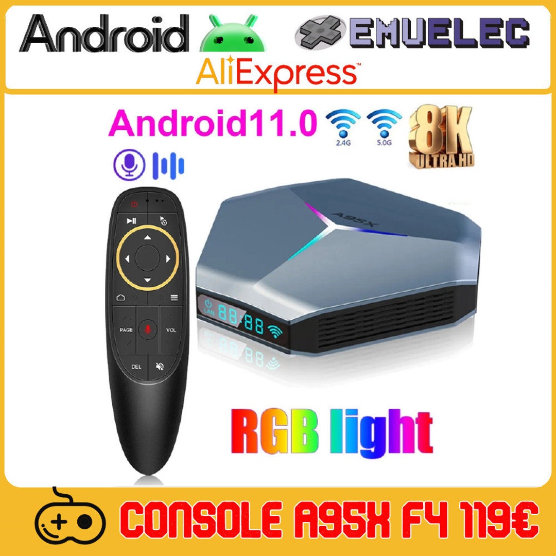 Retrogaming-lzakmr Console A95X Console customized Android Box - Etsy