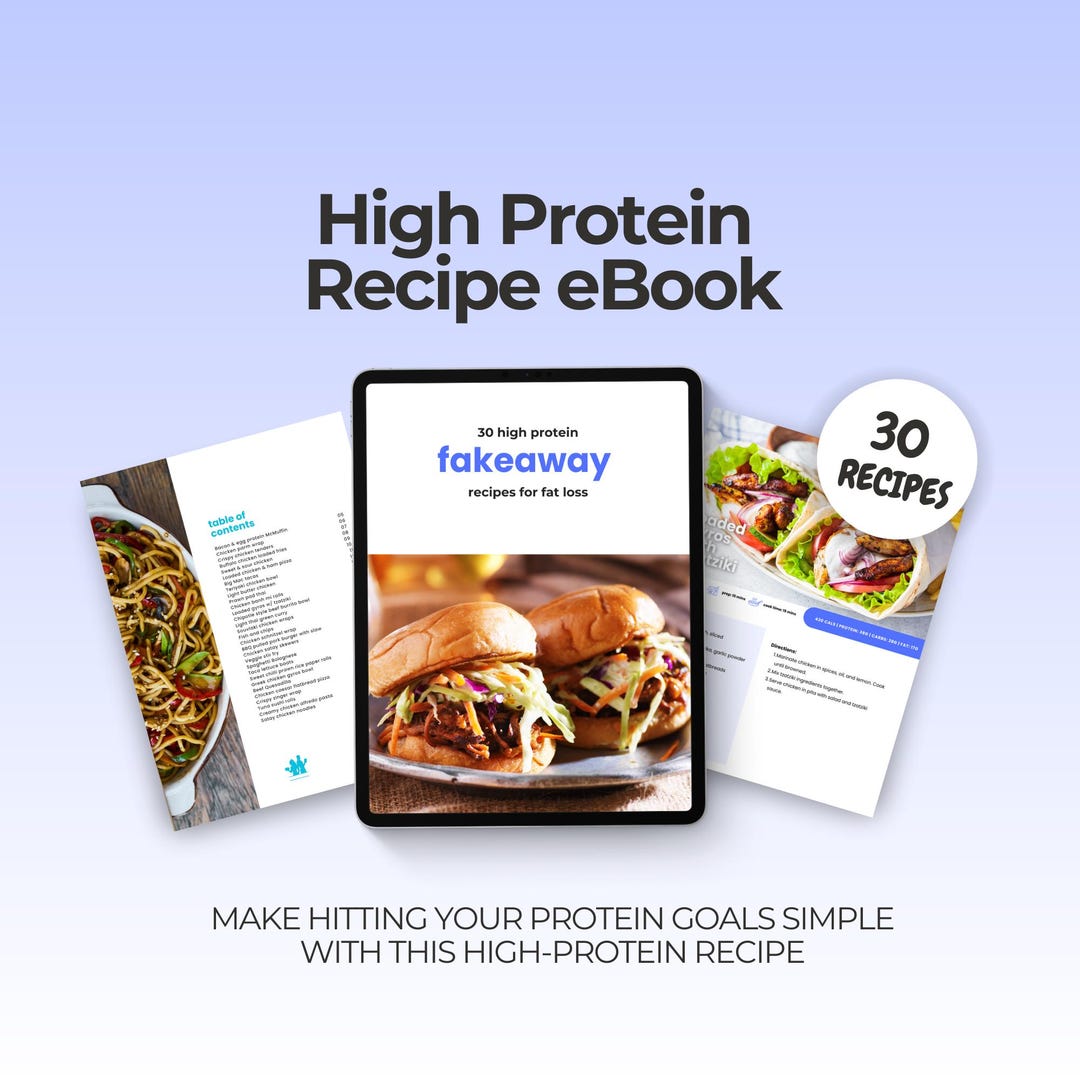 High-protein Fakeaway Recipe Ebook, Canva Template (PLR) - Etsy UK