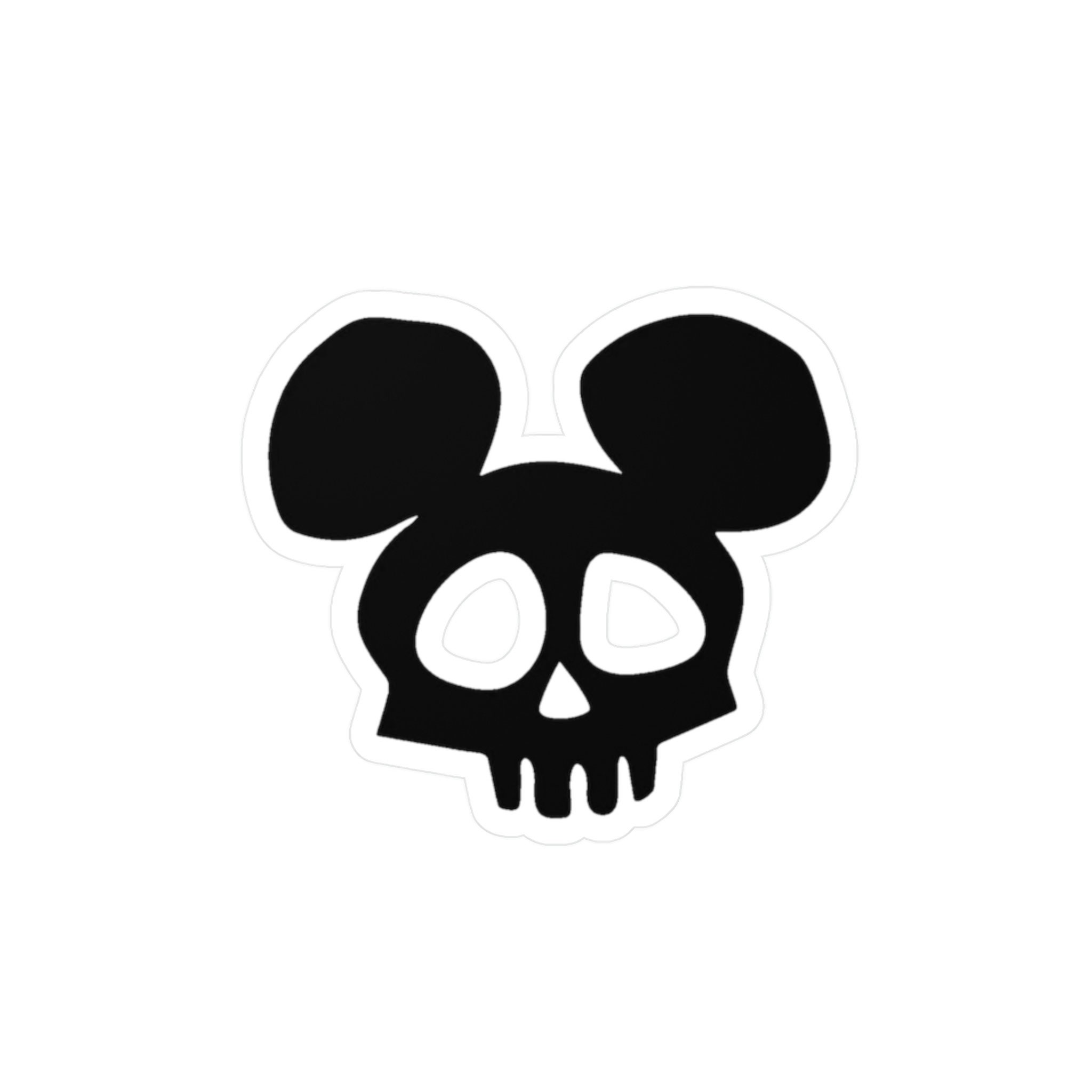 Mickey Skull Mouse Head Kiss-cut Vinyl Decals - Etsy