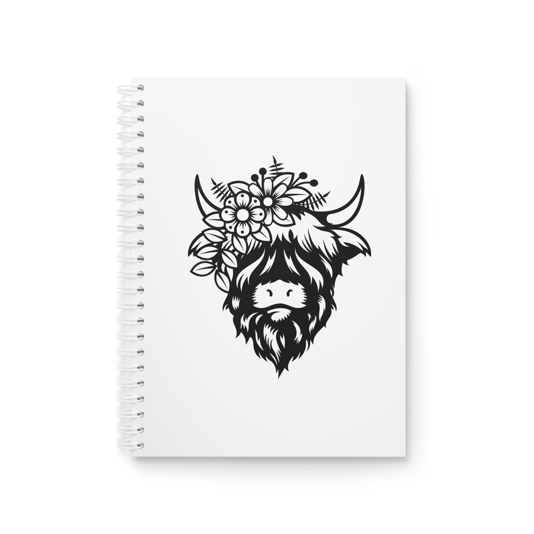 Cow Mini Cow Print Spiral Notebook - Etsy