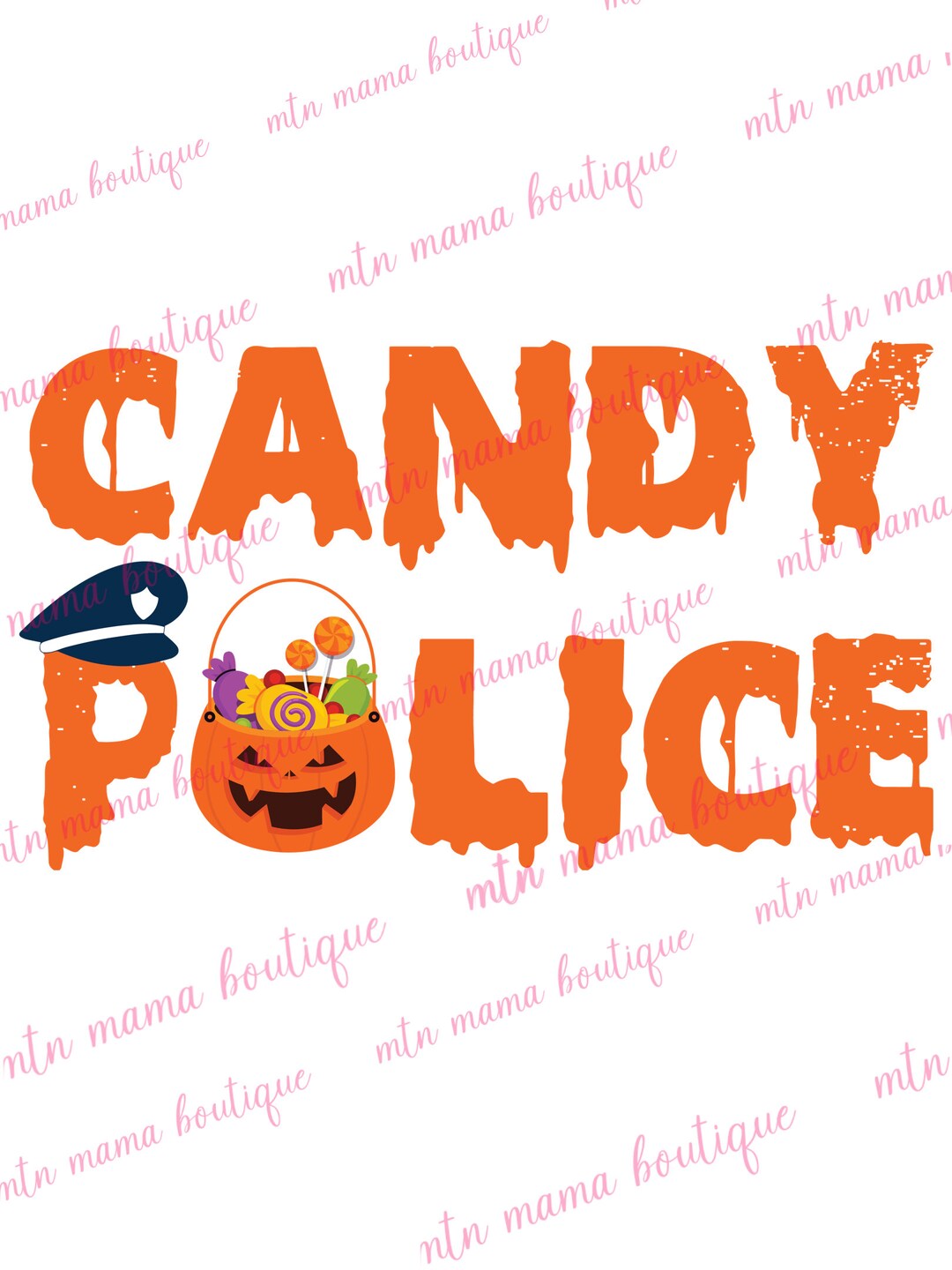 Candy Police Png Instant Download Sublimation Cricut Silhouette - Etsy