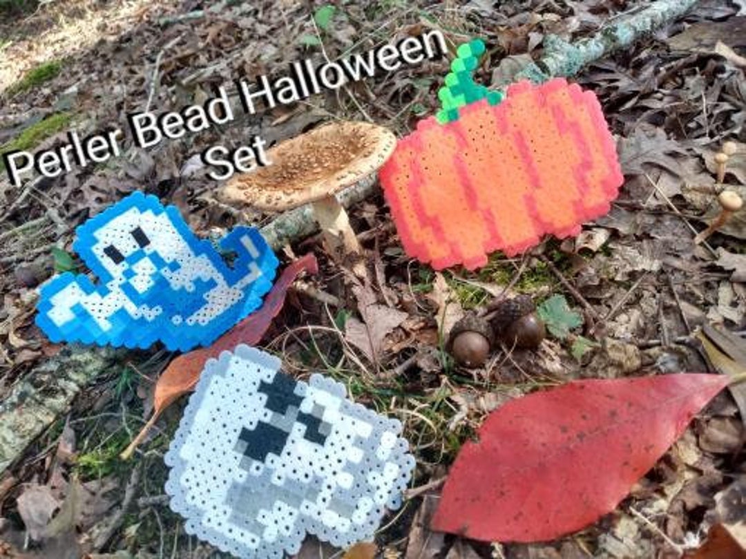 50% DISCOUNT Halloween Perler Bead Set PATTERN - Etsy