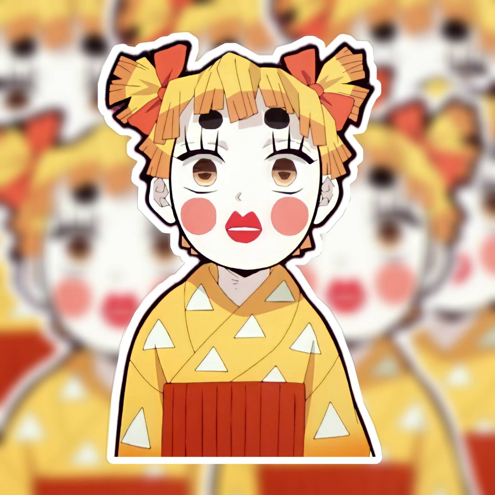 KNY Anime Stickers Geisha Trio Glossy Waterproof Vinyl - Etsy