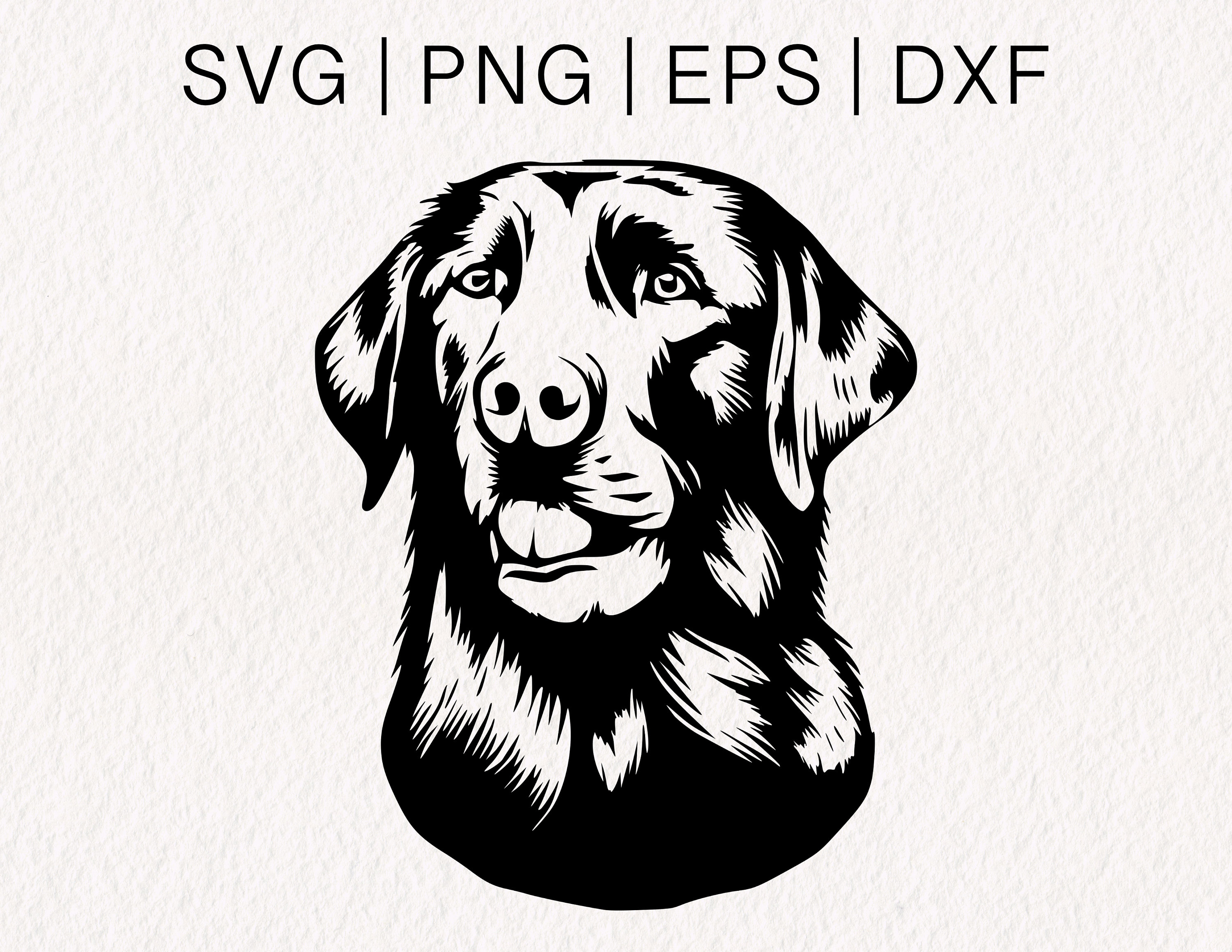 Labrador Head SVG Labrador Cricut Labrador Svg Dog Outline Svg Service ...