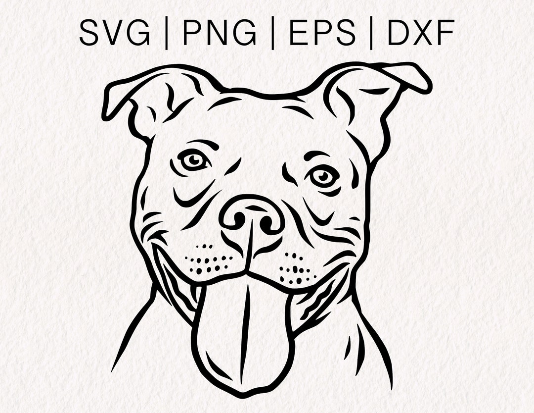 Pitbull Face SVG Dog Face Vector Bully Dog Svg Pit Bull Svg Svg Png Eps ...