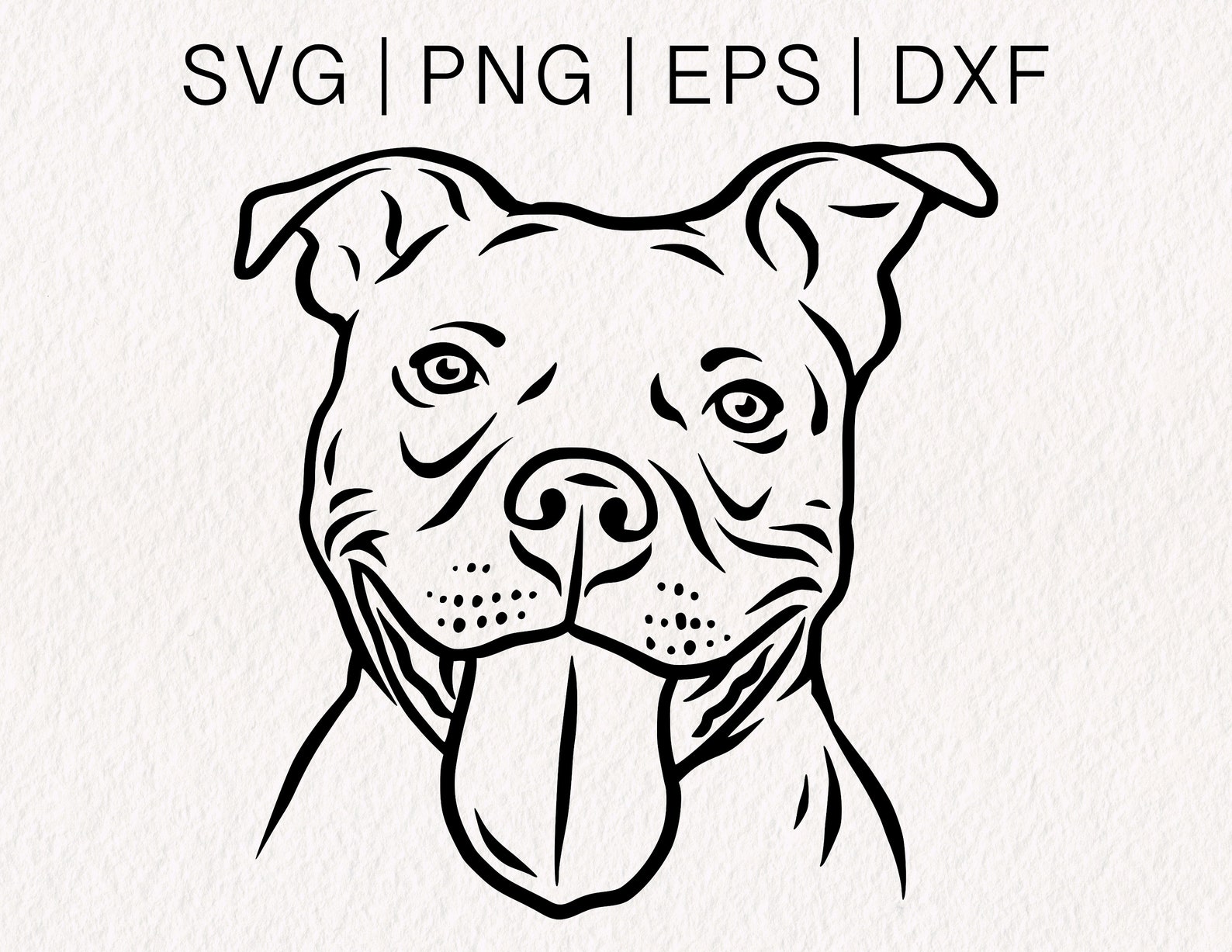 Pitbull Face SVG | Dog Face Vector | Bully Dog Svg | Pit Bull Svg | Svg ...