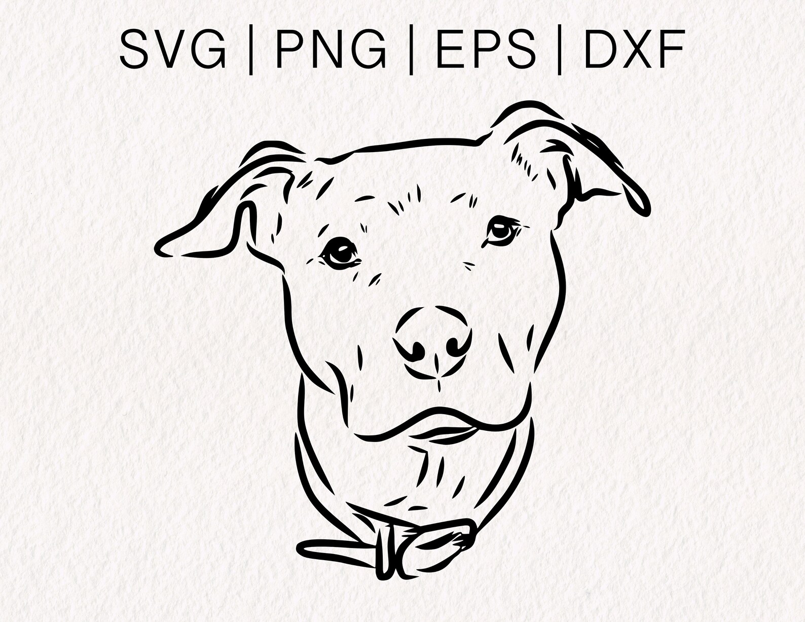 Pitbull Face SVG Dog Face Vector Bully Dog Svg Pit Bull Svg Svg Png Eps ...