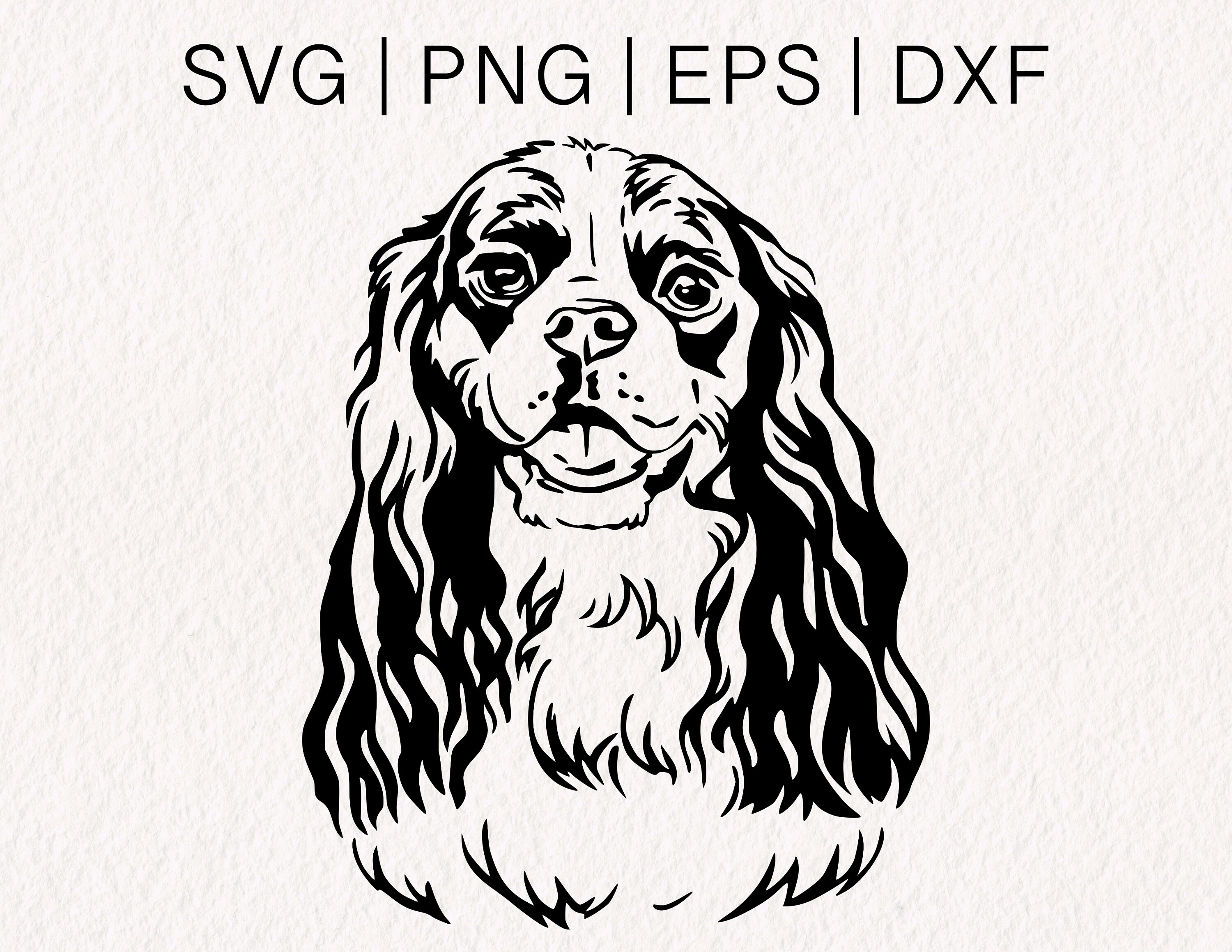 Cavalier King Charles Spaniel SVG | Cavalier Svg | Cocker Spaniel Svg ...