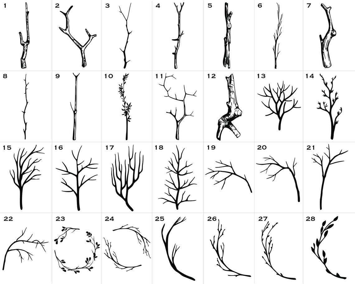 Twig SVG Bundle | Floral Swag SVG | Branch Leaves Svg Png Eps Dxf ...