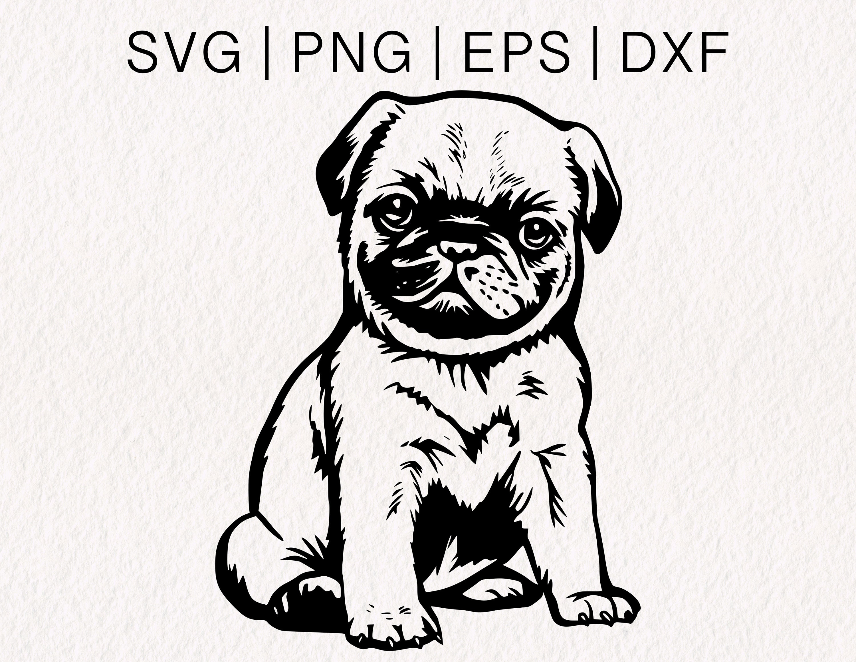 Pug SVG Pug Clipart English Bulldog Svg Frenchie Svg Fur Mom Svg Svg ...