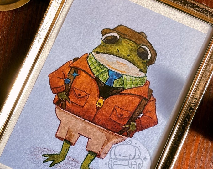 Toad Small Art Print | Art Print, Digital Art Print, 4x6 In - Etsy