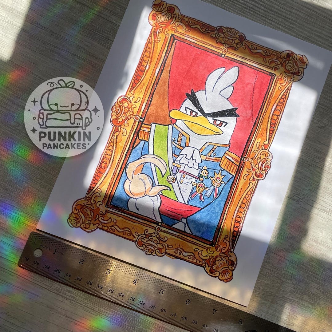 BIG Sirfetch'd Print 10 X 8 | Pokemon Fan Art, Watercolor Print, Cute ...