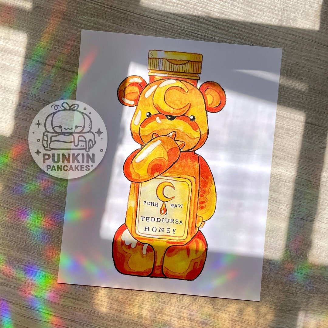 BIG Teddiursa Honey Print 10 X 8 | Pokemon Fan Art, Watercolor Print ...