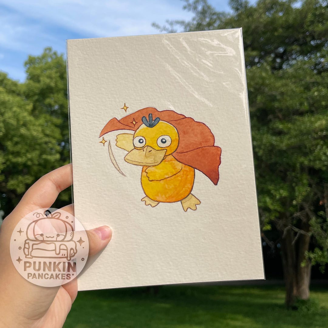 Psyduck - Original Watercolor | Pokemon Fan Art, Watercolor Painting ...
