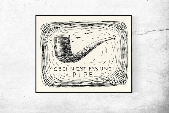Ceci N'est Pas Une Pipethis is Not a Piperené - Etsy