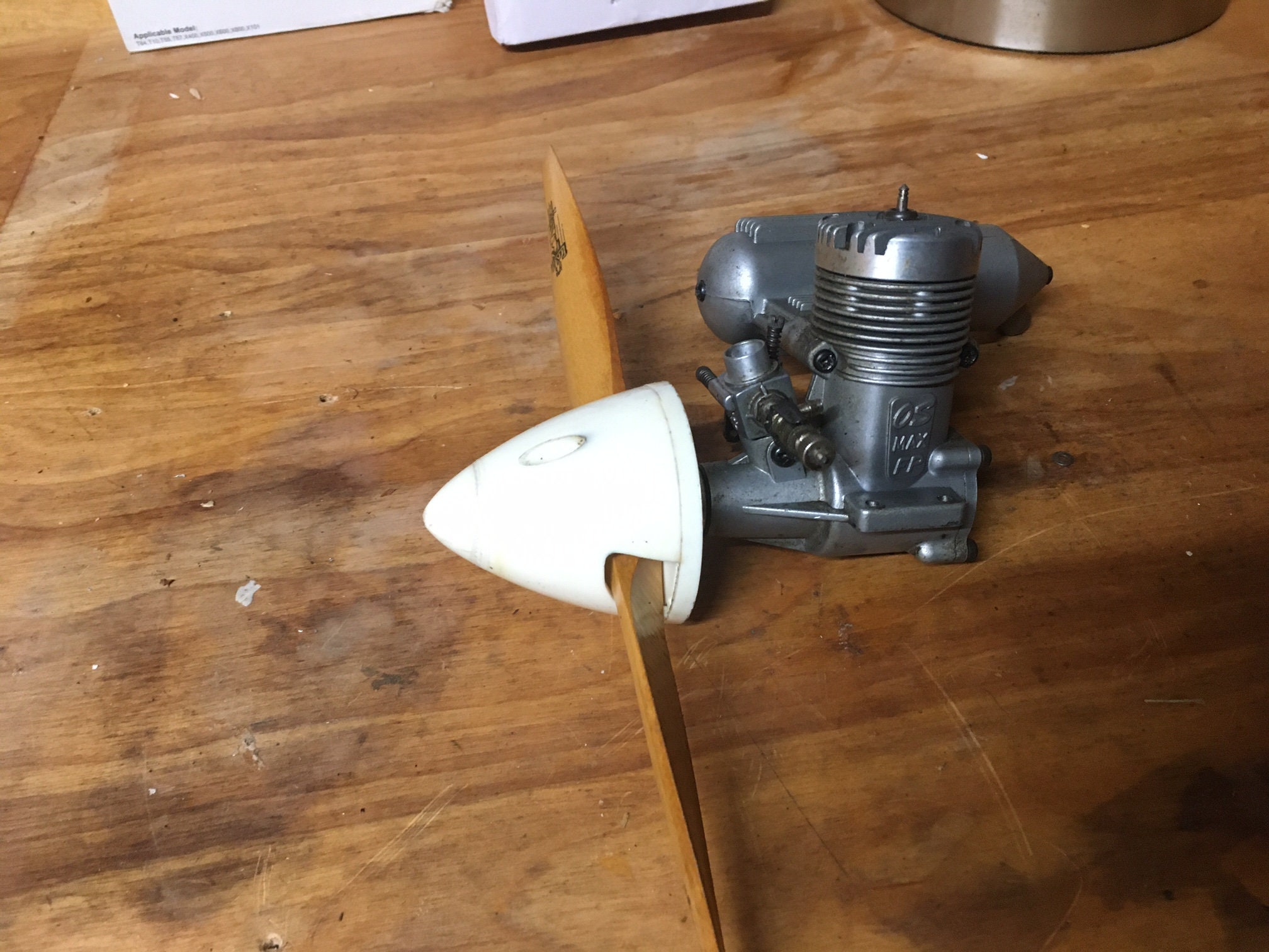 OS 40 FP RC Engine W/ Muffler, White Spinner, 11 X 7.5 Wood Prop - Etsy