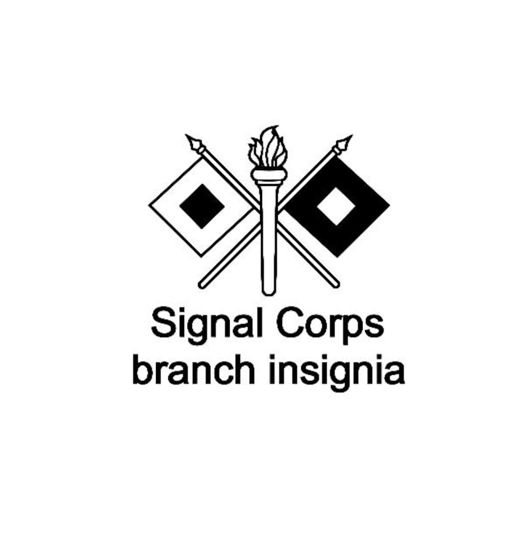 Signal Corps Branch Insignia in PDF, SVG, and DXF File Formats - Etsy