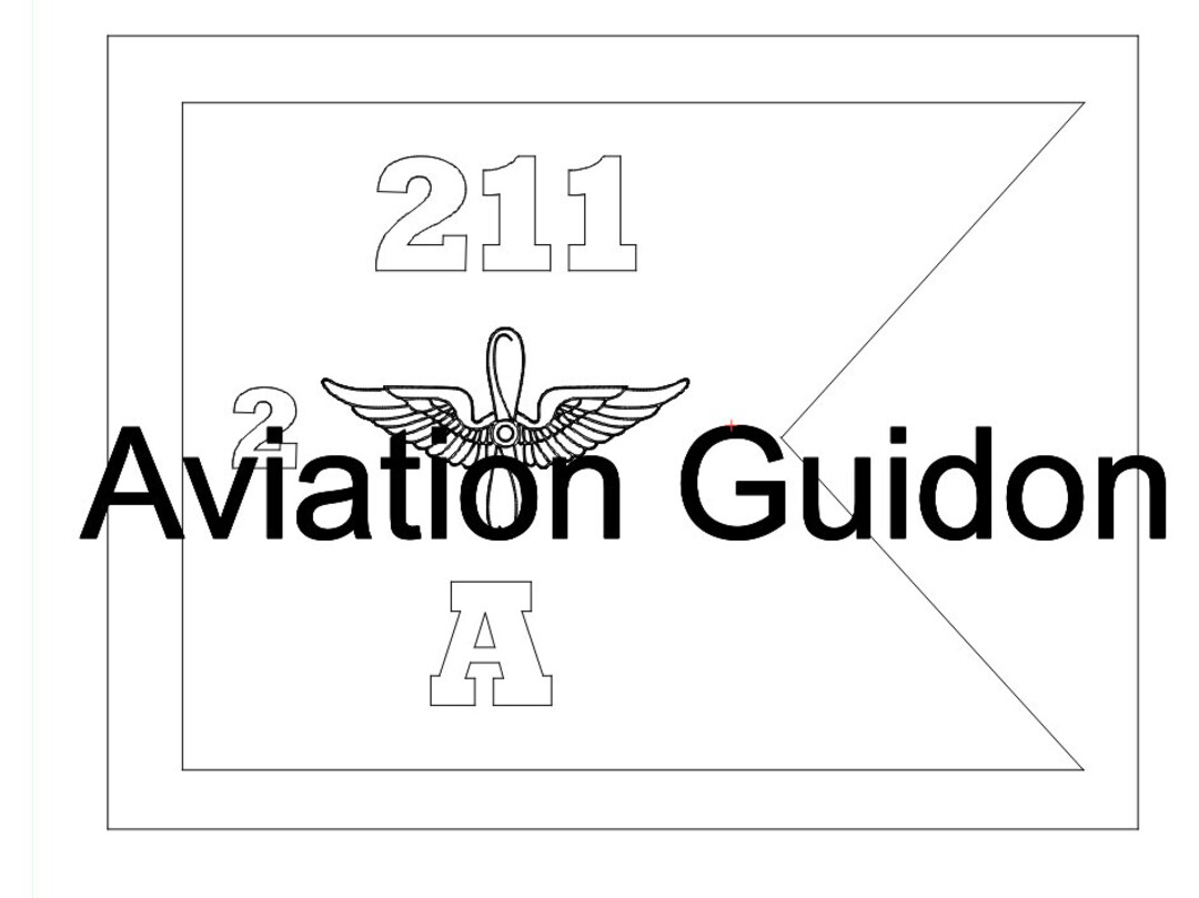 Army Aviation Company Guidon Army Digital Download in DXF and SVG - Etsy