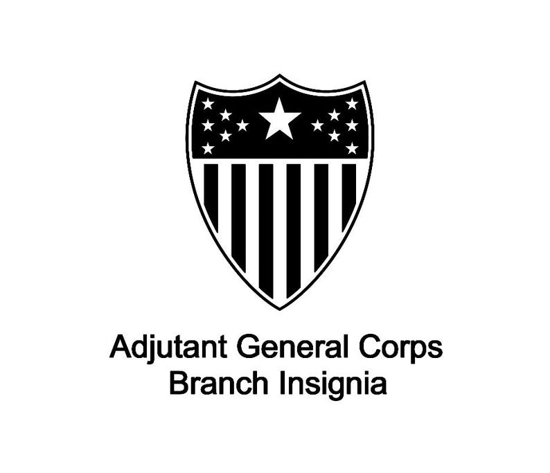 Adjutant General's Corps Branch Insignia PDF, SVG, and DXF Digital ...